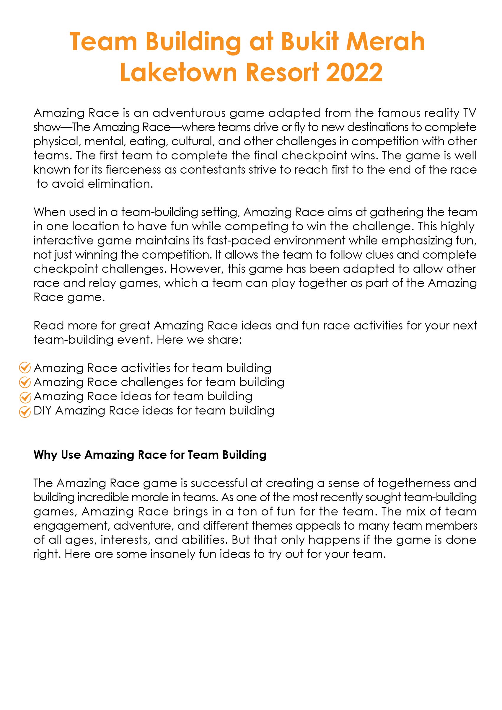 Team Building - NUKO MARKETING (M) SDN. BHD